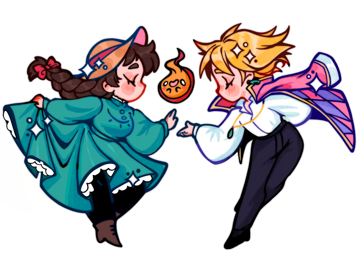 Sticker: Howl & Sophie – Lyra Art