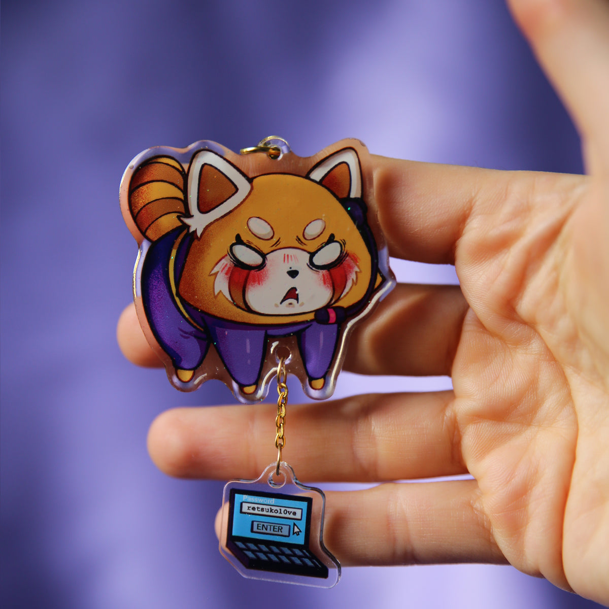 Keychain: Aggretsuko – Lyra Art